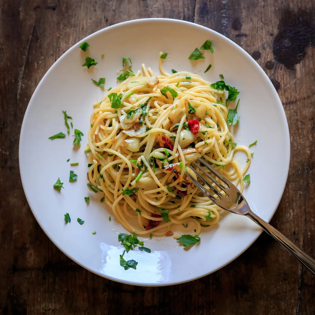 Spaghetti with garlic, oil and chilli - Panzani