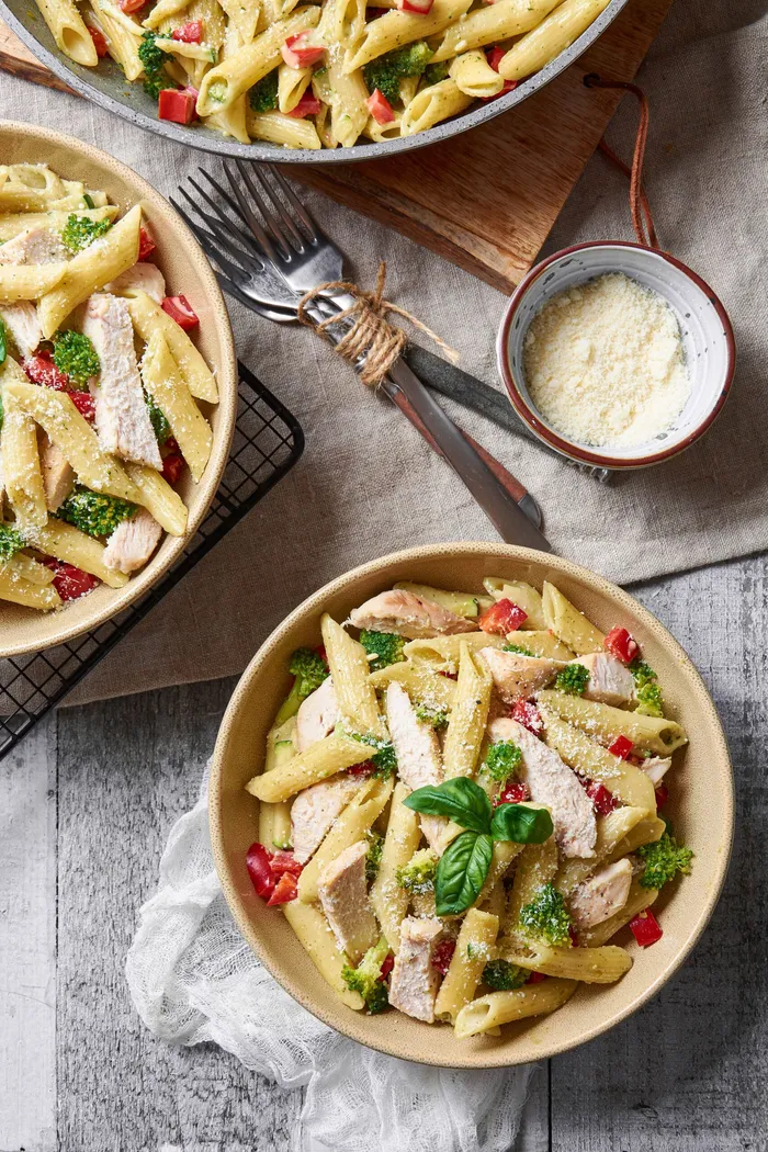 Penne with chicken and pesto sauce - Panzani